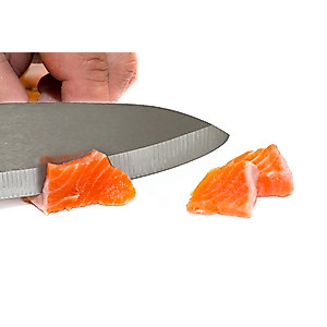 EcoJeannie CKS001 2-Piece Set: Premium Coffee Color Ceramic Knives - 6 Inch Chef's Knife & 4 Inch Paring Knife with Protective Covers