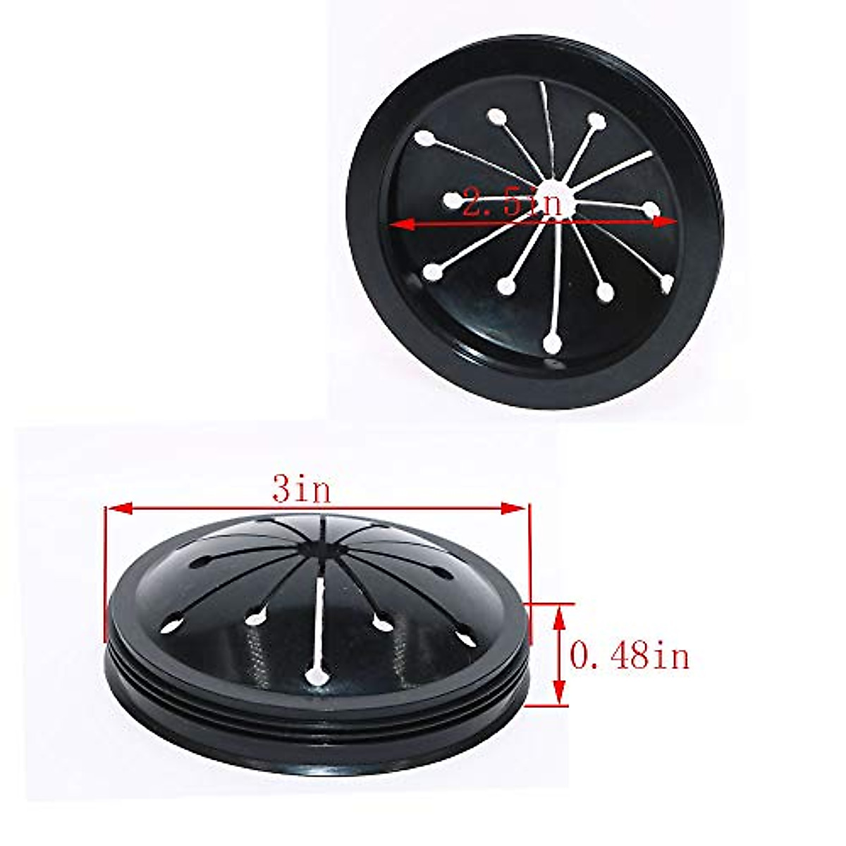 Garbage Disposal Splash Guards and Stopper,Garbage Disposal Splash Guard Sink Baffle Disposal Replacement Waste Food Disposal Part for Kitchen 4Pack（2+2)
