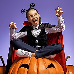 Coopay 8 Pack Butterfly Antenna Headband Black Velvet Headband for Halloween Party Costume Cosplay Dress Up Pretend Play Accessory