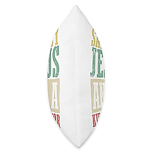 Kidney Transplant Surgery Gifts & Apparel Christian Organ Transplant Saved by Jesus and a Kidney Donor Throw Pillow, 18x18, Multicolor