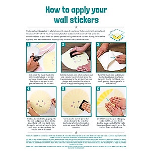 Stickerscape Peppa Pig and George on Space Hoppers Wall Stickers (Large Size) | Official Peppa Pig Wall Stickers Range, L (002309L)