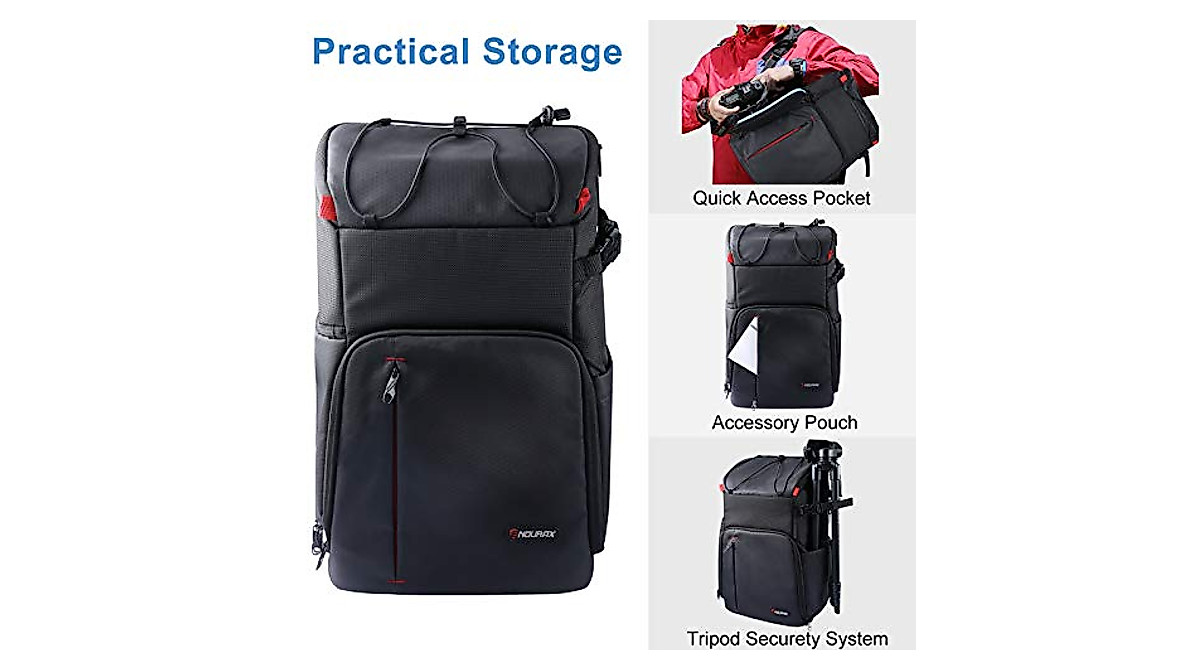 Endurax Waterproof Camera Backpack for DSLR & Drone Photographers