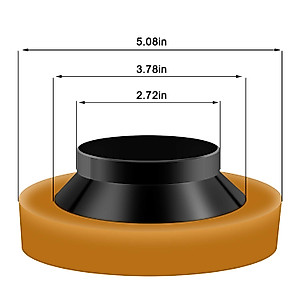 11 Pieces Toilet Wax Ring Kit Include Closet Bolts, Bolt Caps, Thick Flange and Retainer Washers, Fits 3 Inch and 4 Inch Waste Lines for Toilet Gas Odor and Watertight Sealing Supplies