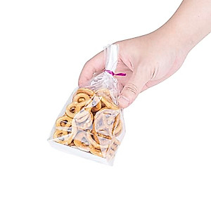 Restaurantware Bag Tek 3 x 2 x 6.5 Inch Retail Bags 100 Durable Candy Bags - Gusset Sleeved Disposable Clear BOPP Gusset Bags Flat-Bottomed For Restaurants Cafes And Delis