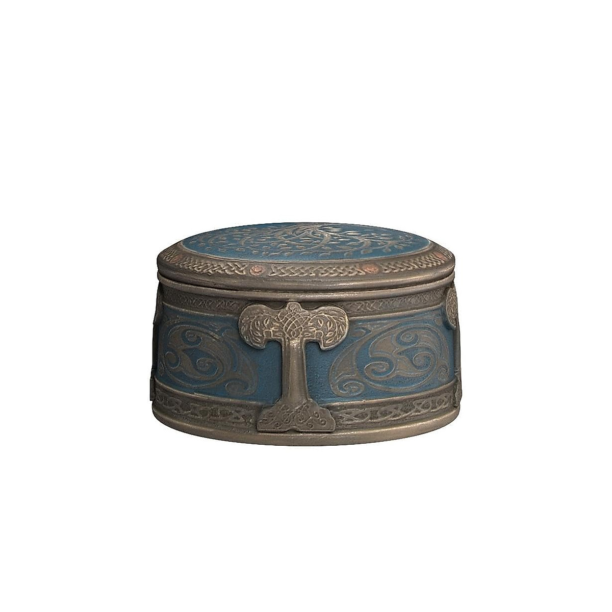 Veronese Design 4 Inch Spiritual Tree of Life Cold Cast Resin Bronze Finish Trinket Jewelry Box