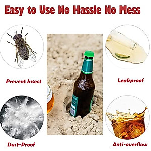 Bottle Caps, Beer Bottle Caps Silicone Reusable Soda Bottle Stopper Hat Sealer Cover for Soft Drink, Beverages, HomeBrew, Kitchen Gadgets, Prevent Spillage, Dishwasher Safe, BPA-Free (Mix, 6 Pack)