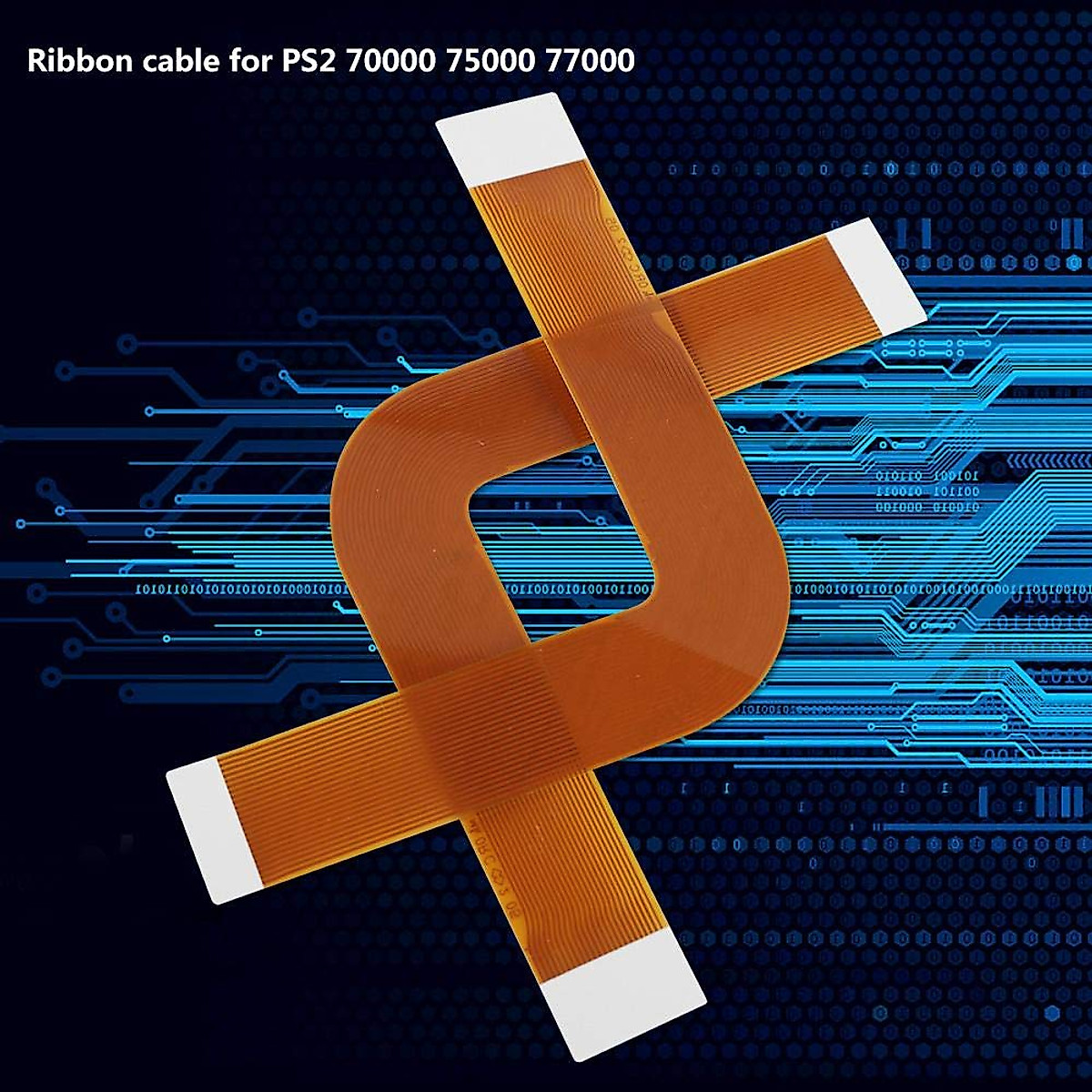 Ribbon Cable for PS2 Slim, 2pcs 7W Pickup Laser Lens Flat Ribbon Flex Cable Repair Part for PS2