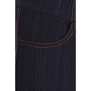 Women's High Waist Stretch Skinny Denim Capri Jeggings with Pockets Reg-Plus Size (XX-Large, Capri-Navy)