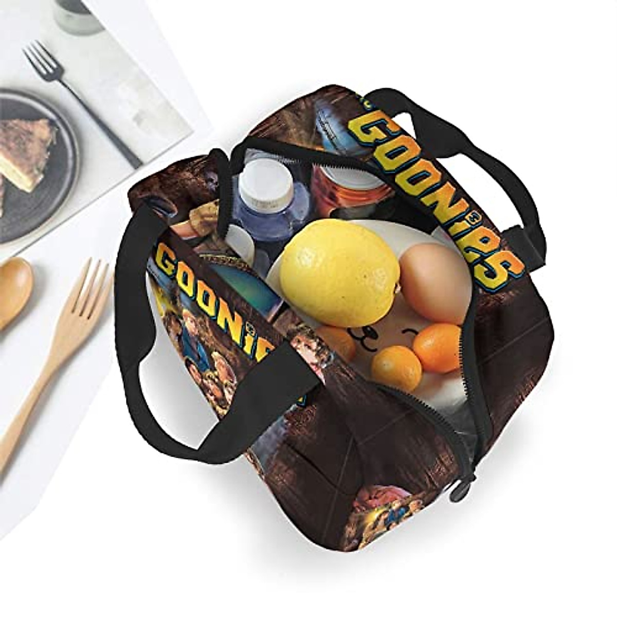 Goonies Never Say Die Insulated Lunch Bag Reusable Lunch Box For Office Work Lunch Tote Bag