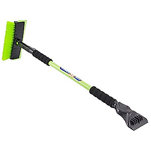 SubZero 14403 54" Snow Plow Snowbroom with Pivoting Head and Integrated Ice Scraper (Colors may vary)