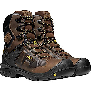 KEEN Utility Dover, Men's, Dark Earth/Black, Comp Toe, EH, WP/Insulated, 8 Inch, Work Boot (10.5 D)