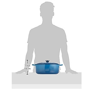 Le Creuset Enameled Dutch Oven Cast Iron Signature Oval Casserole, 31cm, 6.75 Qt, Marseille