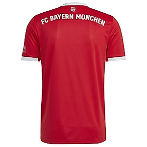adidas FC Bayern 22/23 Home Jersey (as1, Alpha, l, Regular, Regular, Large) Red