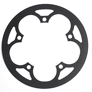 PROWHEEL Bike Chainring Guard,130MM BCD 42T/44T/46T/48T/52T/53T/54T/56T/58T/60T Aluminum Alloy Chain Ring Protector Cover for Chainring Sprockets MTB,E-Bike,Road Bike,City Bike,Folding Bike