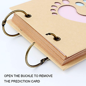 OurWarm 40Pcs Baby Shower Advice Cards, Baby Predictions and Advice Cards, Baby Shower Guest Book Girl Boy, Advice for New Parents Baby Shower