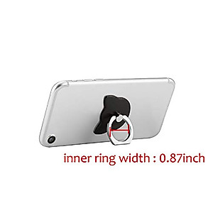 lenoup Cat Cell Phone Holder,360 Rotation Phone Ring Kickstand,Universal Cell Phone Ring Grip for Almost All Phones,Pad