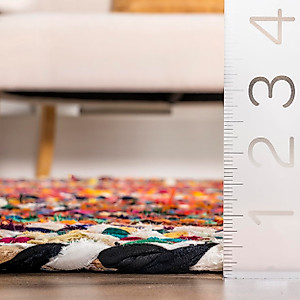 nuLOOM Tammara Bohemian Hand Braided Runner Rug, 2' 6" x 10', Multi