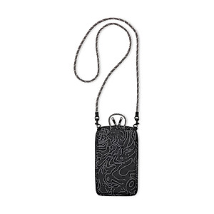 KAVU Essential Case Zip Crossbody Wallet with Rope Strap, Evergreen