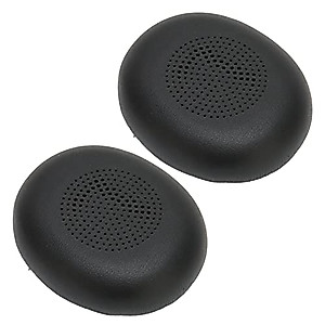 Headphone Earpads, Professional Headset Protein Leather Ear Pad Cushions Replacement for Jabra ELITE 45h, for Evolve2 65 MS UC(Black)
