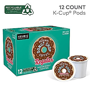 The Original Donut Shop Regular Keurig Single-Serve K-Cup Pods, Medium Roast Coffee, 12 Count