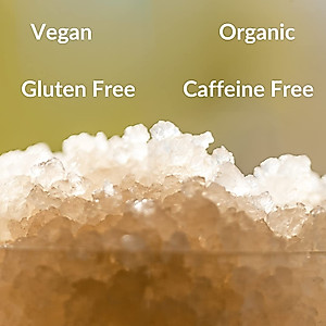 Organic Heirloom Starter Unlimited Usage Dehydrated Water Kefir Grains by Water Kefir World- Grown in Organic Specialty Sugars and Natural Spring Water - Organic, Vegan, Gluten-Free, and Caffeine-Free