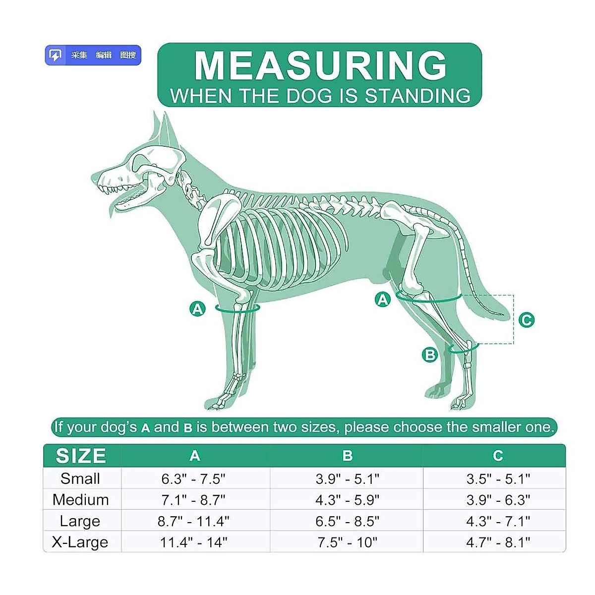 Generic Large Breathable Dog Knee Brace for Torn ACL Legs - Easy to Use, Neoprene Dog Leg Braces for Back Leg - ACL Brace for Dogs, Helps Reduce Pain and Heal Injuries