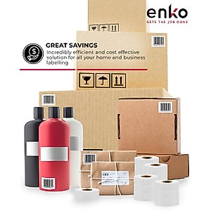 enKo (3 Rolls, 7,050 Labels) 1-1/2" x 1/2" Direct Thermal Label for Address Mailing and Shipping FBA FNSKU Labels