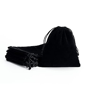 Tendwarm 20 Pcs 3x4 Inches Velvet Drawstring Bags Jewelry Pouches Candy Bags Christmas Wedding Favors