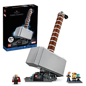 LEGO Marvel Thor's Hammer Mjolnir 76209 Deluxe Building Toy + Mystery Marvel Mini Figure