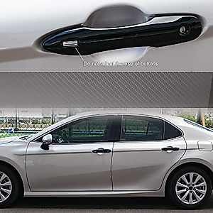 CKE Glossy Black for Toyota Camry 2023 2022 2021 2020 2019 2018 for Toyota Corolla Avalon 2023 2022 2021 2020 2019 Accessories Exterior Door Handle Cover Trims with 2 Smart Entry Holes