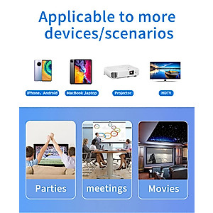 HDMI Wireless Display Adapter. 1080P Mobile Screen Mirroring Receiver Dongle to TV/Projector Receiver Support iOS Android Mac iOS Windows