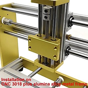 Doesbot CNC Z-Axis Sliding Table and 52mm Spindle Fixture 3018 Engraving Machine Upgrade DIY Metal Kits