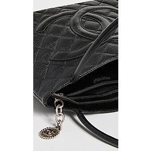 CHANEL Women's Pre-Loved Medallion Tote, Caviar, Black, One Size