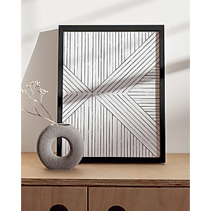 HAUS AND HUES Neutral Wall Art Geometric Wall Art Prints Scandinavian Wall Art Modern Line Art Wall Decor Mid Century Modern Art Print Abstract Wall Art for Living Room Modern UNFRAMED 12"x16"