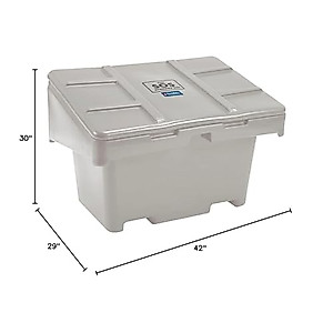 Global Industrial Lockable Outdoor Storage Container, 42" Lx29 Wx30 H, 11 Cu. Ft., Gray