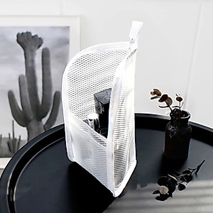 Shulemin Travel Toiletry Bag Make Up Bags, Portable Travel Makeup Brush Toothbrush Toothpaste Storage Bag Case Container for Bottles, Cosmetics,Bathroom Toiletries Grey