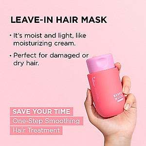 FLABOIS Leave-In Hair Mask - Berry Much, Apple Scent, No-Wash Treatment with 4-Berry Complex and Essential Oils for Dry, Damaged Hair, Split Ends & Breakage, Infused with Biotin & Vitamins, 10 Fl oz