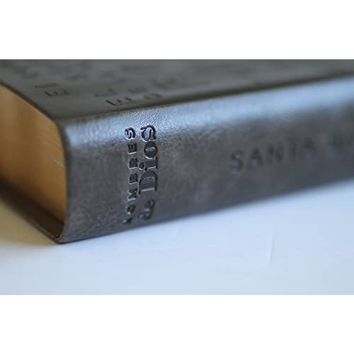 Biblia RVR 1960 letra grande tamaño manual, simil piel gris con nombres de Dios / Spanish Bible RVR 1960 Handy Size Large Print Leathersoft Grey, Names of god