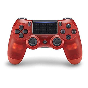Sony Dualshock 4 Wireless Controller for Playstation 4 - Red Crystal - Playstation 4 (Renewed)