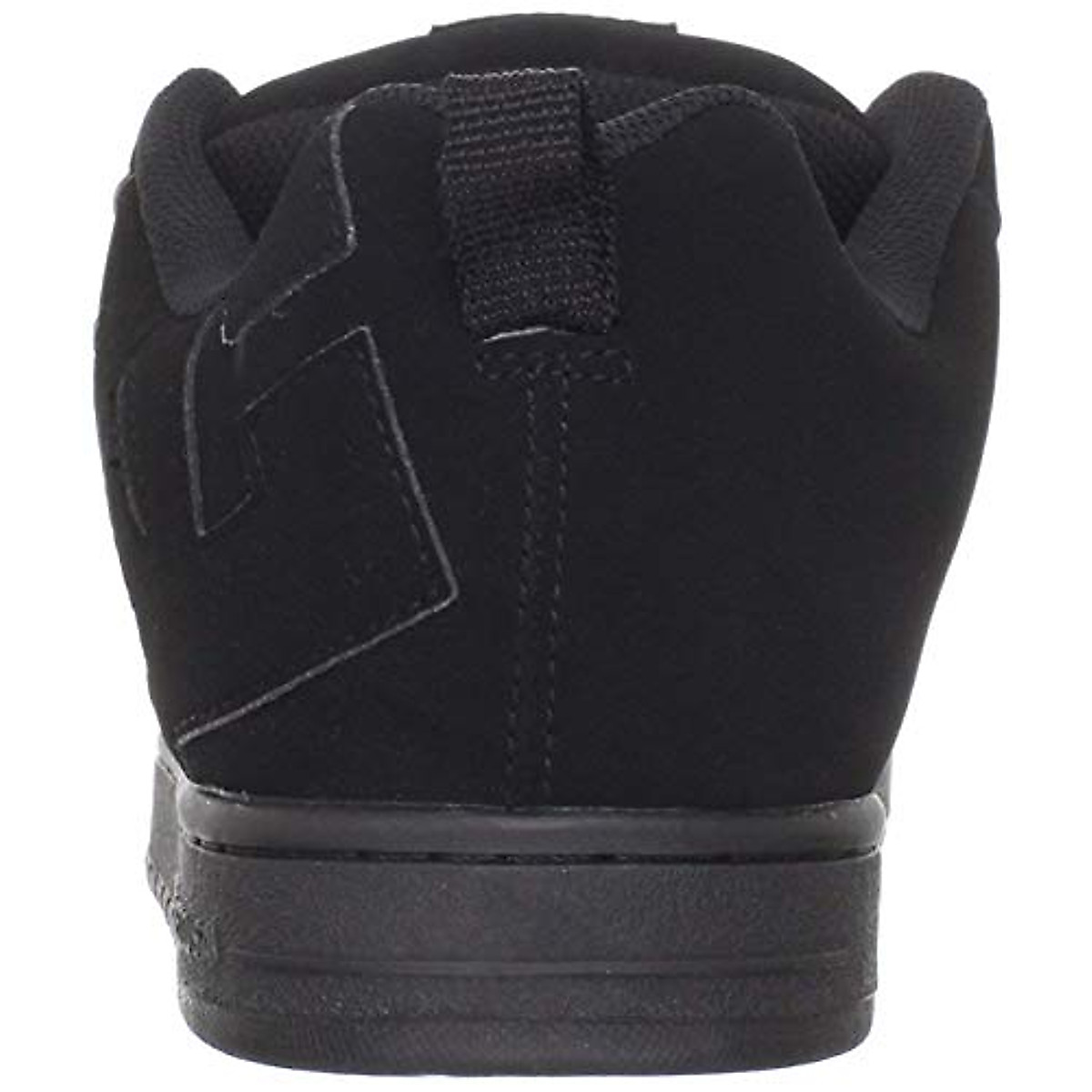 DC mens Court Graffik Casual Skate Shoe, Black/Black/Black, 9.5 US