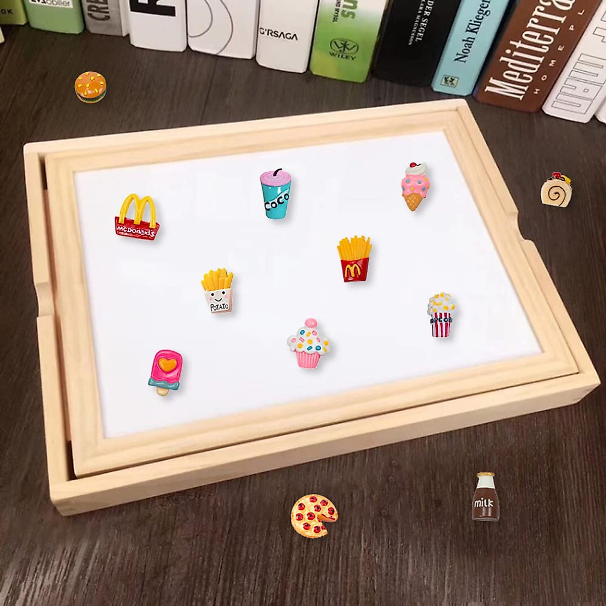 12pcs Mini Cute Refrigerator Magnets, 3D Simulation Food Refrigerator Magnets, Creative Gourmet Fridge Magnets, for Refrigerators, Whiteboards, Maps and Other Magnetic Items
