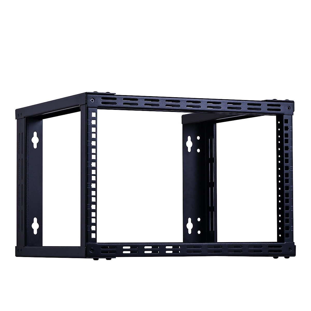 RackPath 6U Wall Mount Rack Open Frame 19in Server Equipment Rack Heavy Duty - 17in Depth