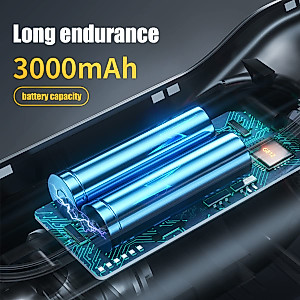 Tkkfipa Handheld Vacuum Cleaner Cordless - Vacuuming Home Dust Rechargeable High Power, Mini Vacuum Cleaners Lightweight Pet Hair Small Vac Buster for Vehicle Kitchen, dust Buster Grey+Orange