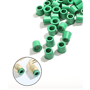 ESEWALAS 100pcs Rubber Gasket,Rubber Manifold Repair Sealing O Ring Kit,Air Conditioning 1/4'' Charging Hose O Ring Rubber Repair Replacement Washer,for A/C Refrigeration Charging Hose