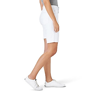 Lee Women's Relaxed Fit Bermuda Short, White, 8
