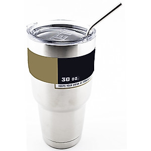 4 Bend Stainless Steel Straws Extra LONG fits 30 oz & 20 oz Yeti Tumbler Rambler Cups - CocoStraw Brand Drinking Straw (4 Bend Straws)