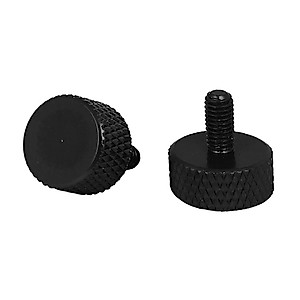 New Lon0167 Computer PC Featured Graphics Card Flat reliable efficacy Head Knurled Thumb Screws Black M3.5x8mm 10pcs(id:e89 5e 93 e04)