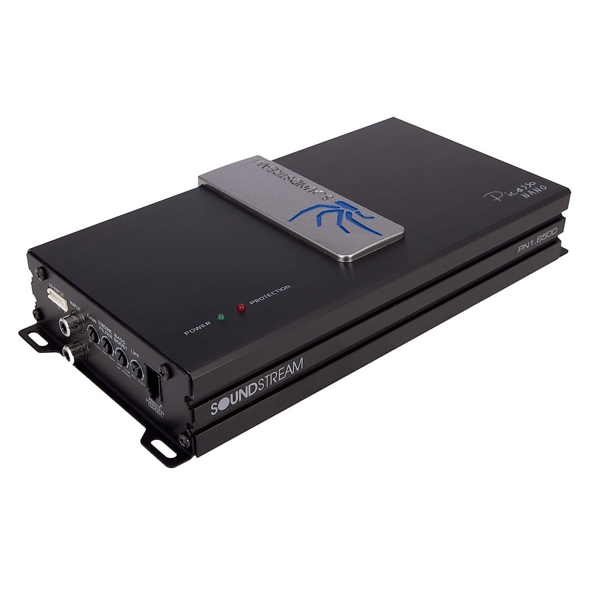 Soundstream PN1.650D 650W Monoblock Picasso Nano Class-D Amplifier,Black & Silver
