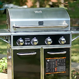 Large Grilling Temp Guide, BBQ, and Smoker Chart by Chefs Magnet - Meat Temperature Guide - Indoor Only Accessory - Cooking Professional Barbecue, Smoked, Grilled Steak, Chicken (Charcoal)