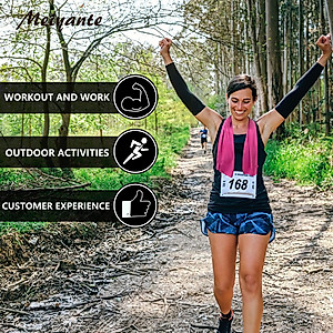 Meiyante Cooling Towel for Neck and Face 43.3" x 15.7" Cooling Towel for Hot Weather Quick Dry Workout Sweat Towel for Gym Soft Breathable Microfiber Towel Fitness Workout Camping Yoga Work Rose Pink